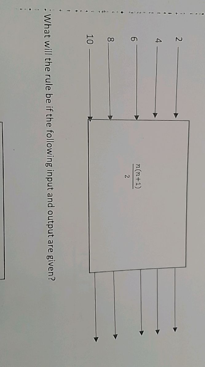 What will the rule be if the following input | StudyX