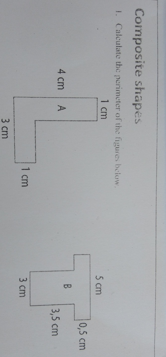 1. Calculate the perimeter of the figures | StudyX