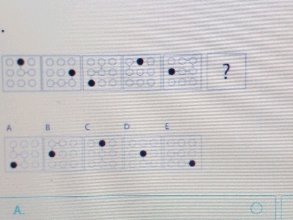 Identify the pattern and select the next | StudyX