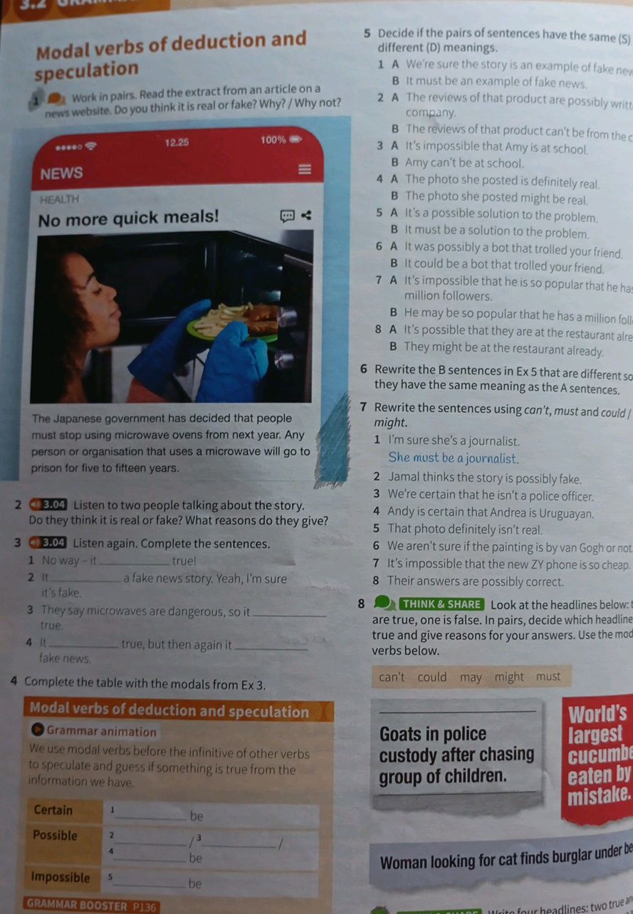 1 Work in pairs. Read the extract from an | StudyX