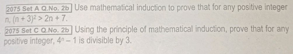 Use mathematical induction to prove that for | StudyX