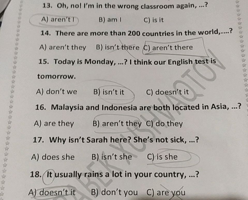 13. Oh, no! I'm in the wrong classroom | StudyX