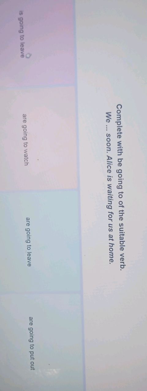 Complete with be going to of the suitable | StudyX