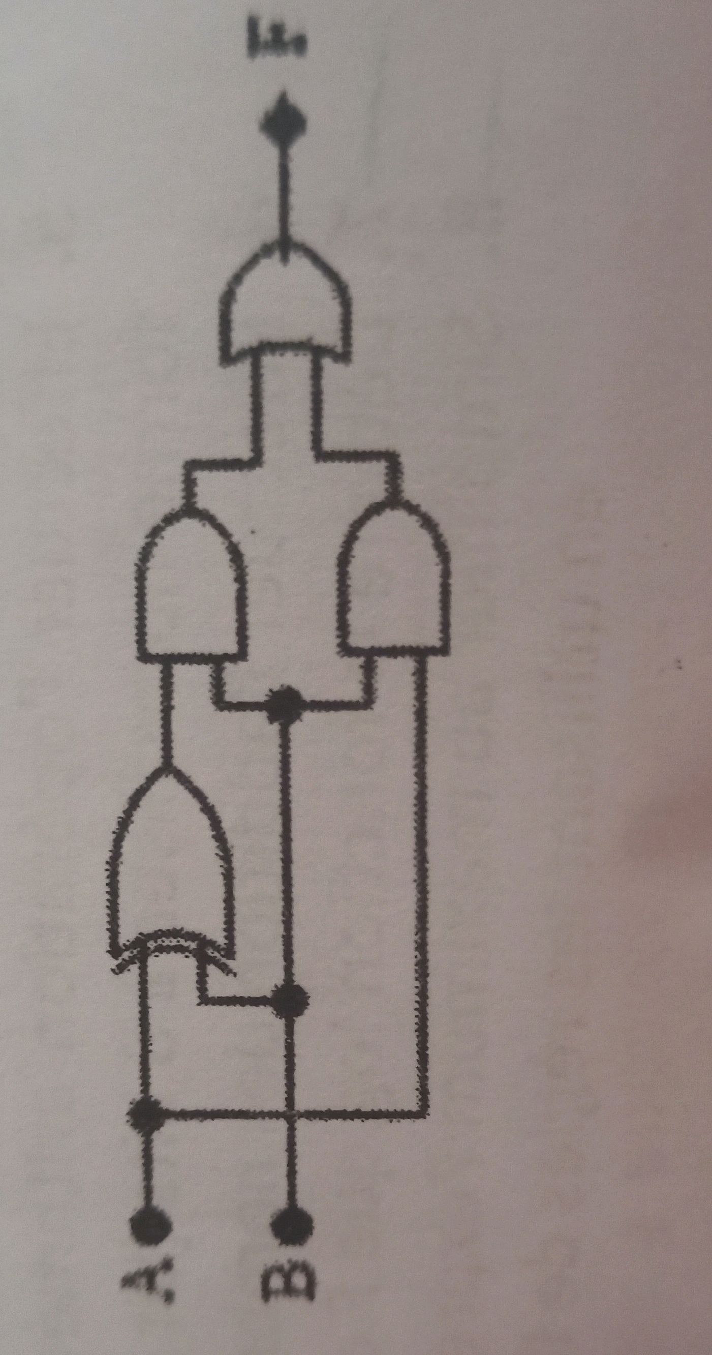 The image shows a logic circuit diagram. The | StudyX