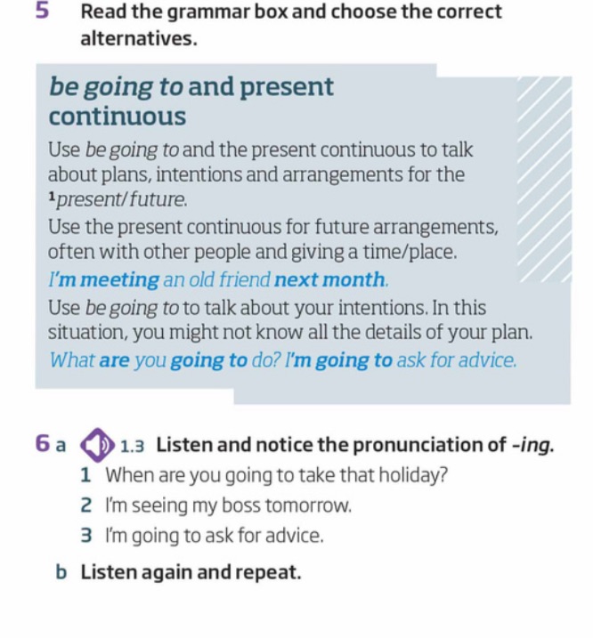 5 Read the grammar box and choose the | StudyX