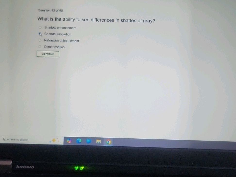 What is the ability to see differences in | StudyX