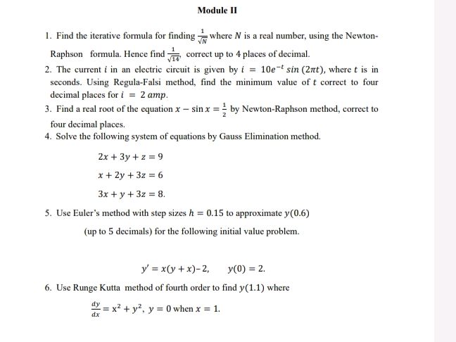 1. Find the iterative formula for finding $ | StudyX