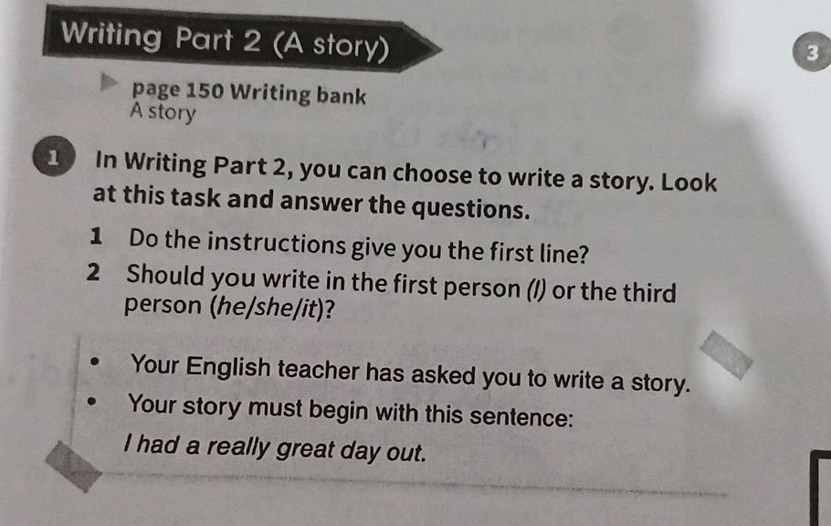 In Writing Part 2, you can choose to write a | StudyX