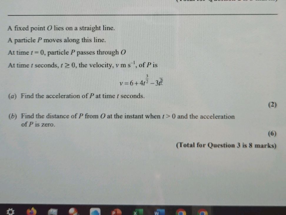 A fixed point O lies on a straight line. A | StudyX
