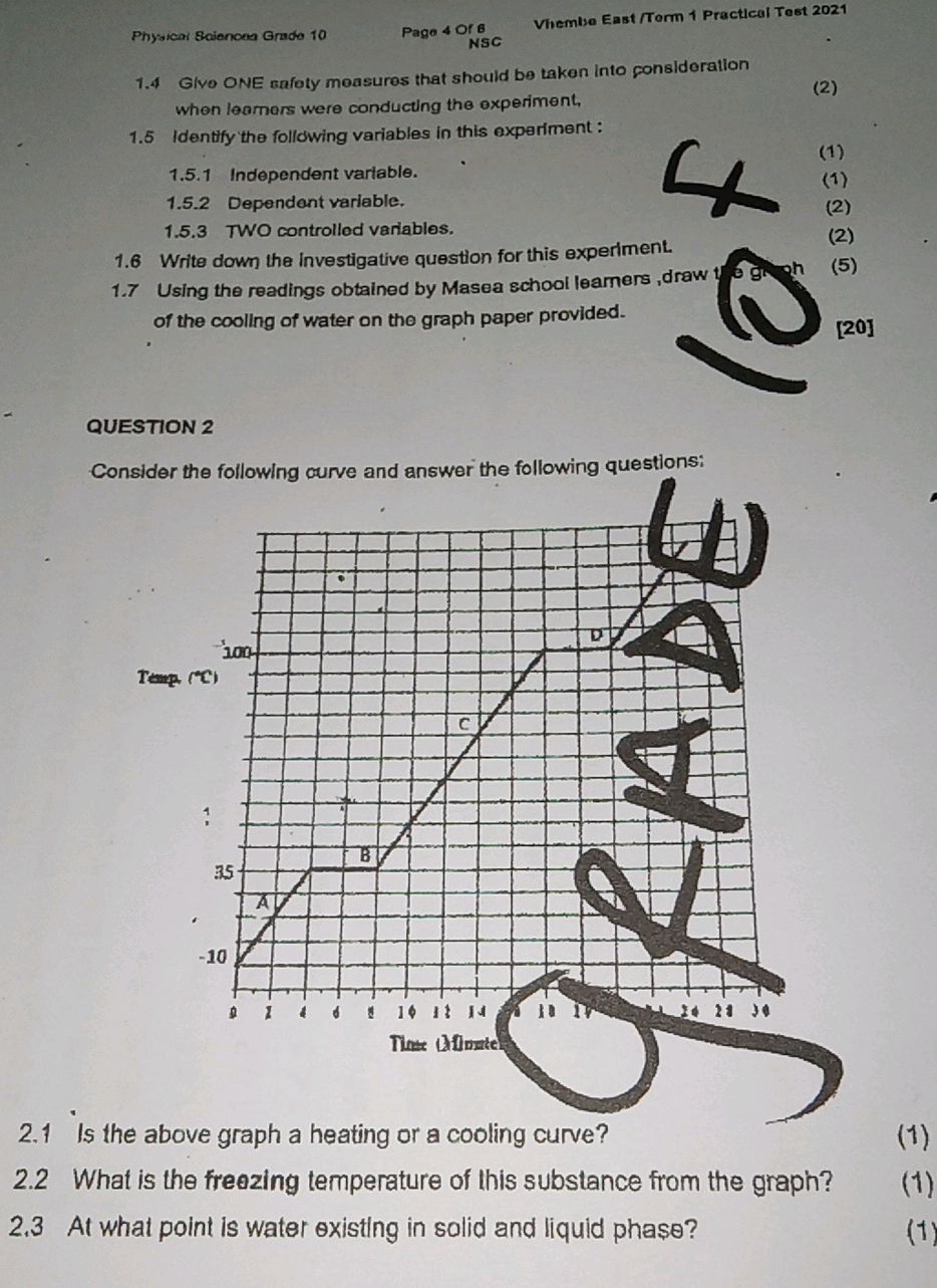 Consider the following curve and answer the | StudyX