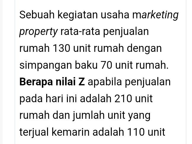 Sebuah kegiatan usaha marketing property | StudyX