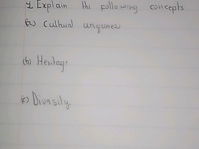 1 Explain the following concepts (a) | StudyX