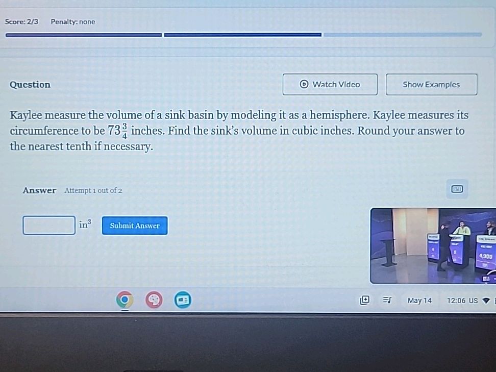 Kaylee measure the volume of a sink basin by | StudyX