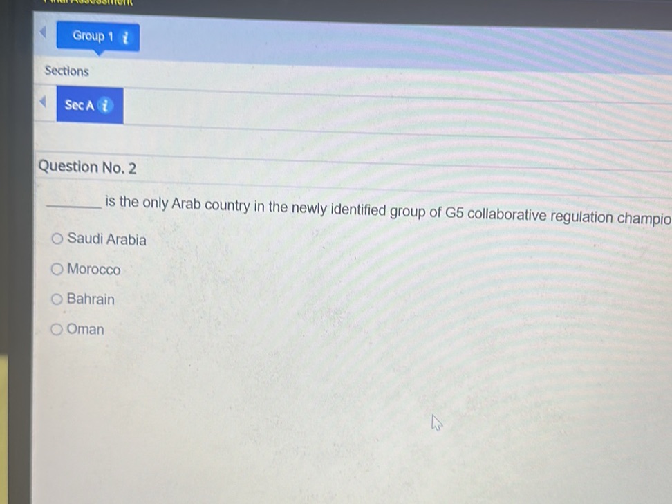 Question No. 2 is the only Arab country in | StudyX