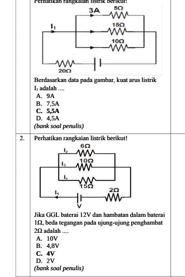 Perhatikan rangkaian listrik berikut! ``` | StudyX