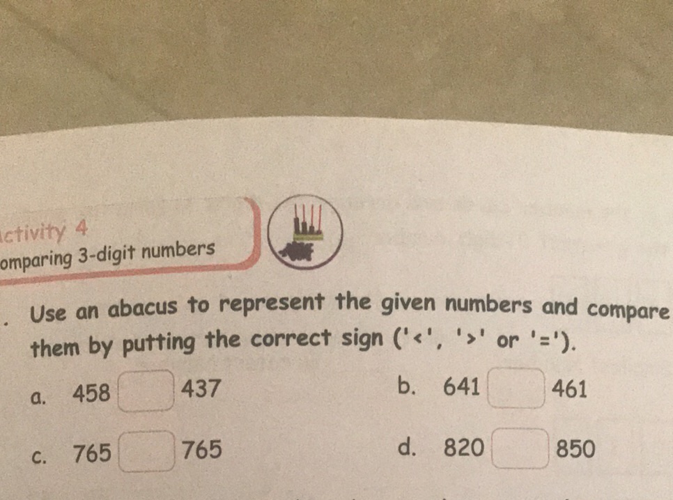 Use an abacus to represent the given numbers | StudyX