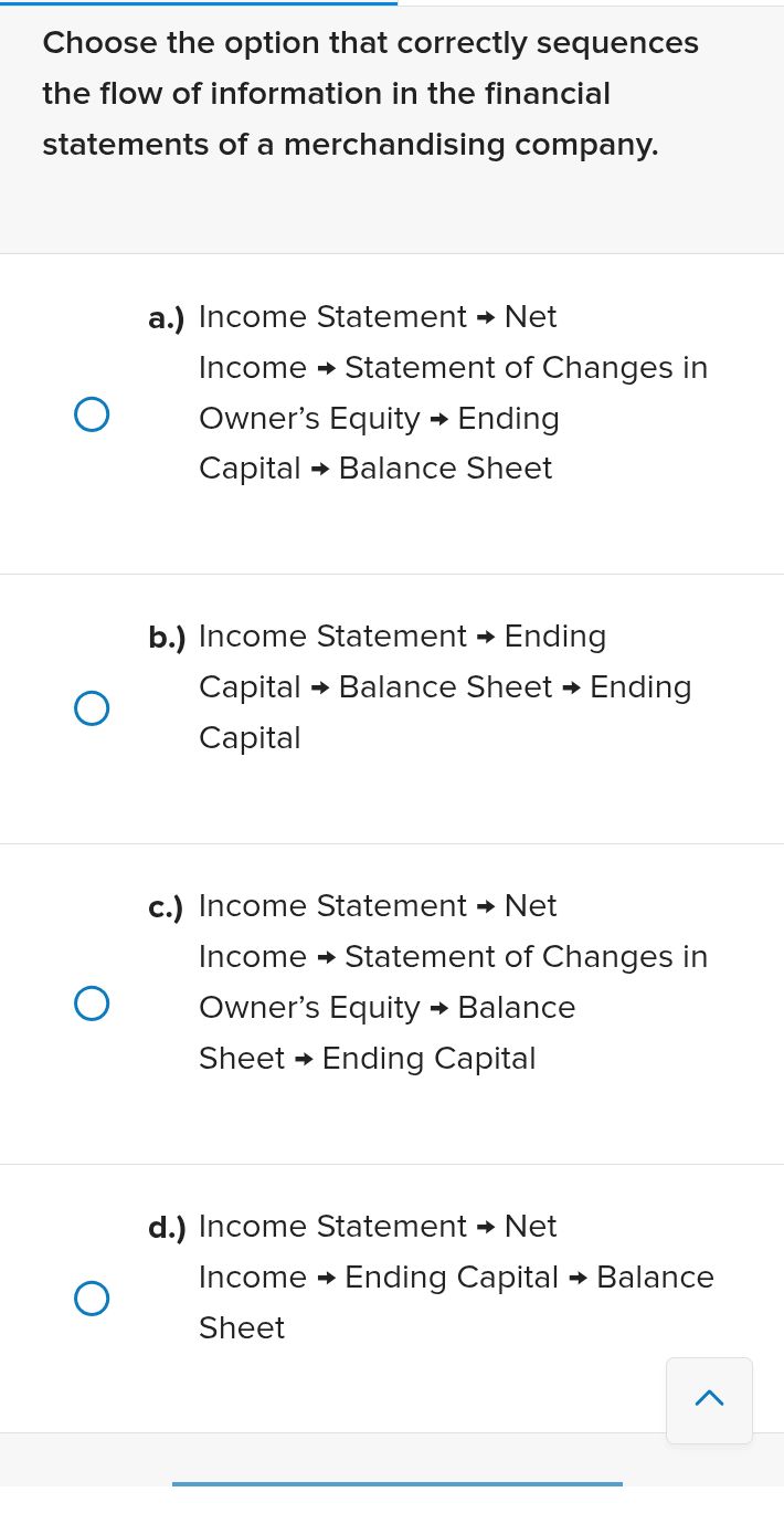 Choose the option that correctly sequences | StudyX