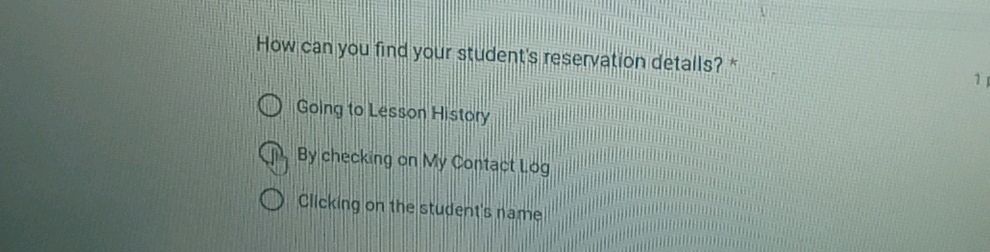 How can you find your student's reservation | StudyX