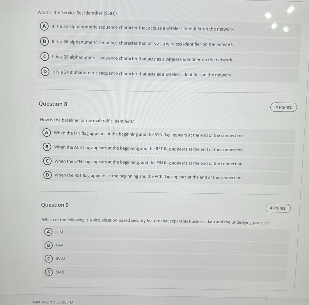 What is the Service Set Identifier (SSID)? | StudyX