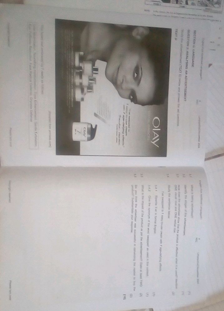 SECTION C LANGUAGE QUESTION 2 ANALYSING AN | StudyX