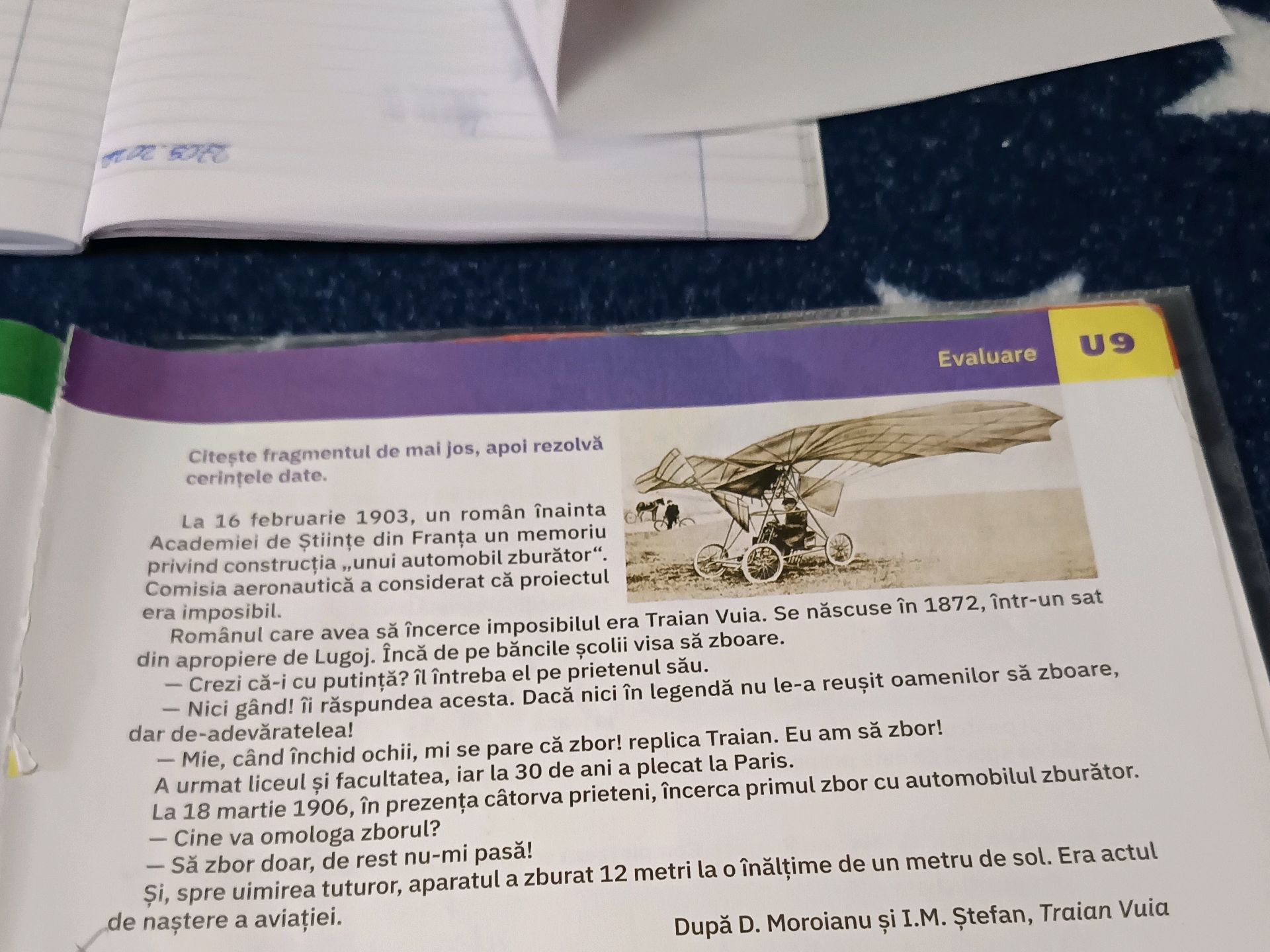 Citește fragmentul de mai jos, apoi rezolvă | StudyX