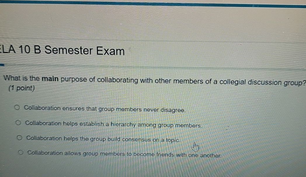What is the main purpose of collaborating