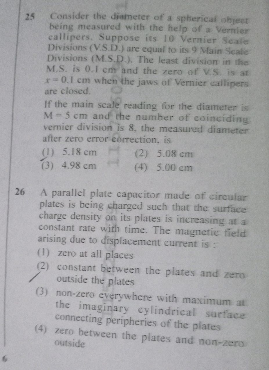 25 Consider the diameter of a spherical | StudyX