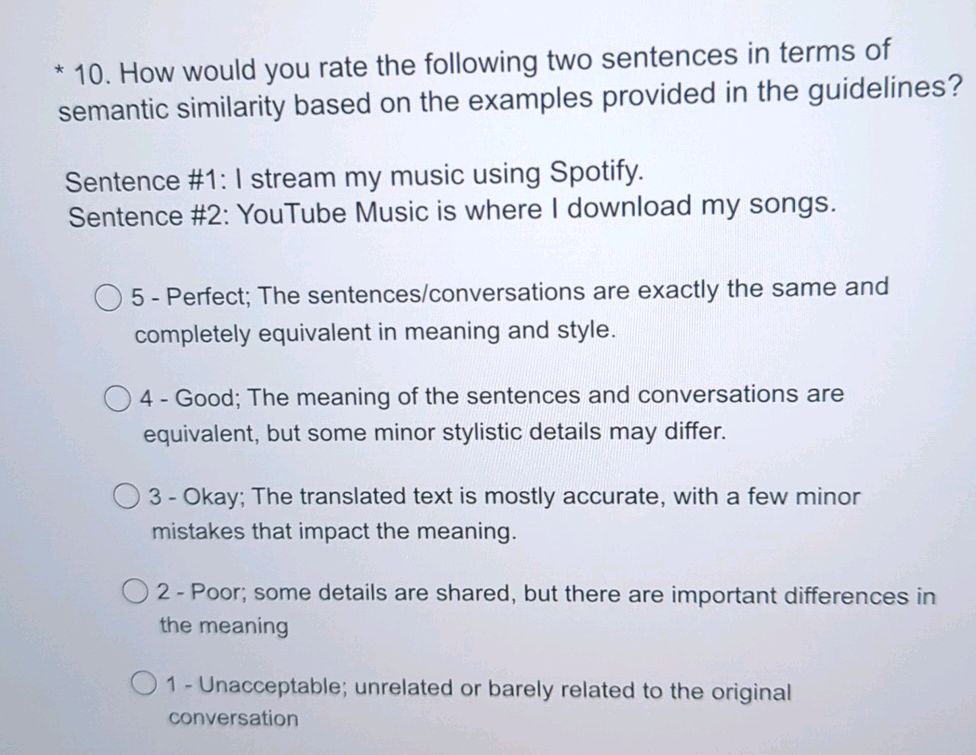 * 10. How would you rate the following two | StudyX