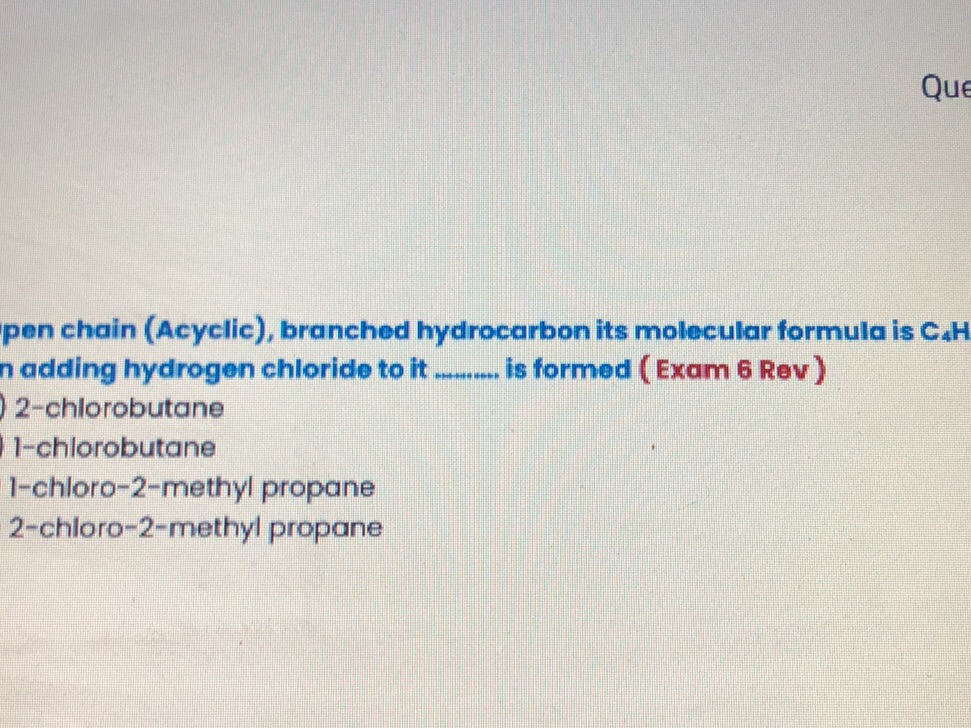 pen chain (Acyclic), branched hydrocarbon | StudyX