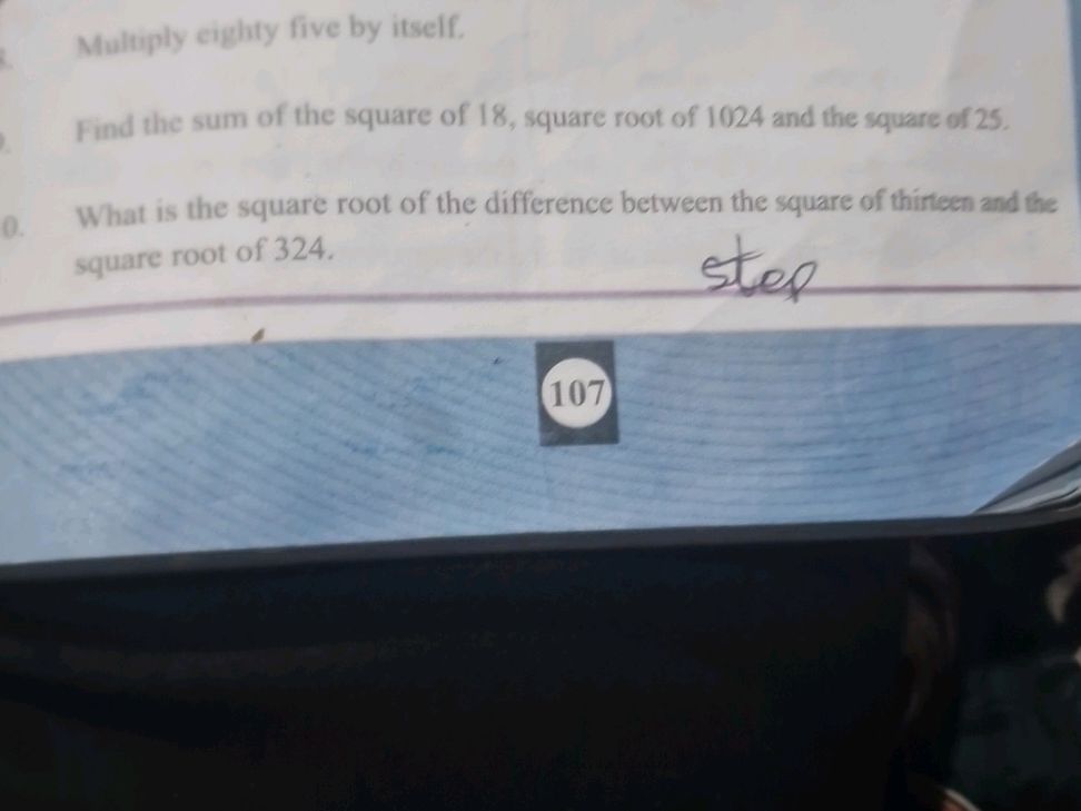 What is the square root of the difference | StudyX
