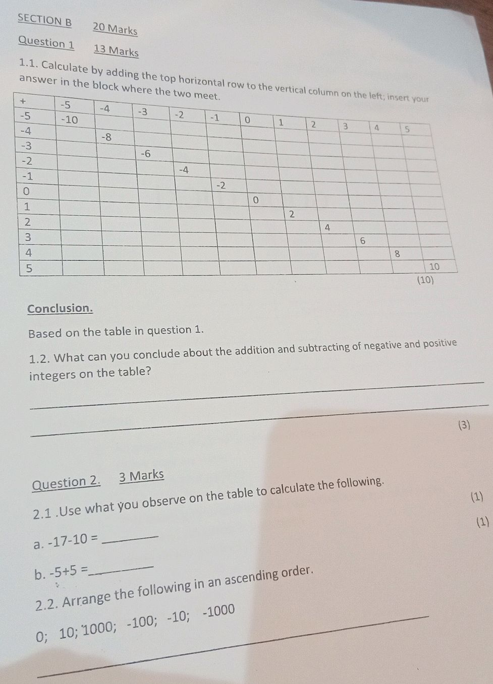 1.1. Calculate by adding the top horizontal | StudyX