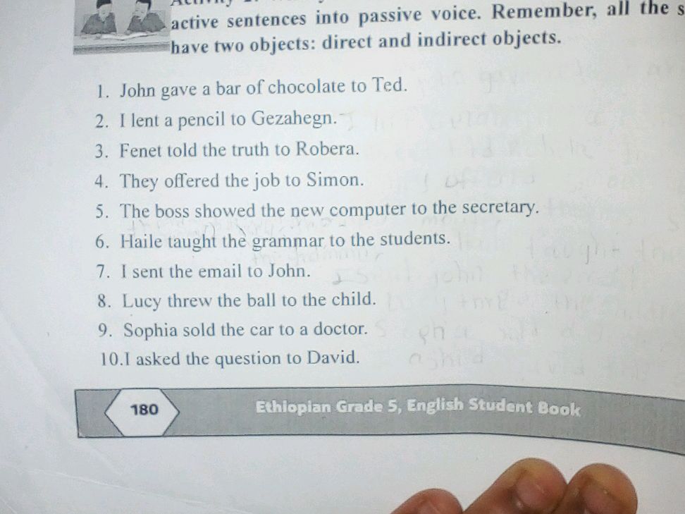 Activity 2: Rewrite the active sentences | StudyX