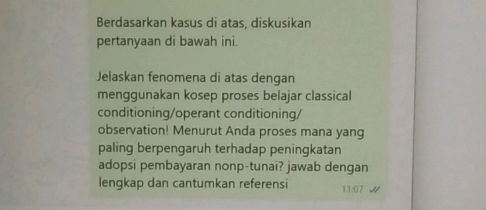 Berdasarkan kasus di atas, diskusikan | StudyX