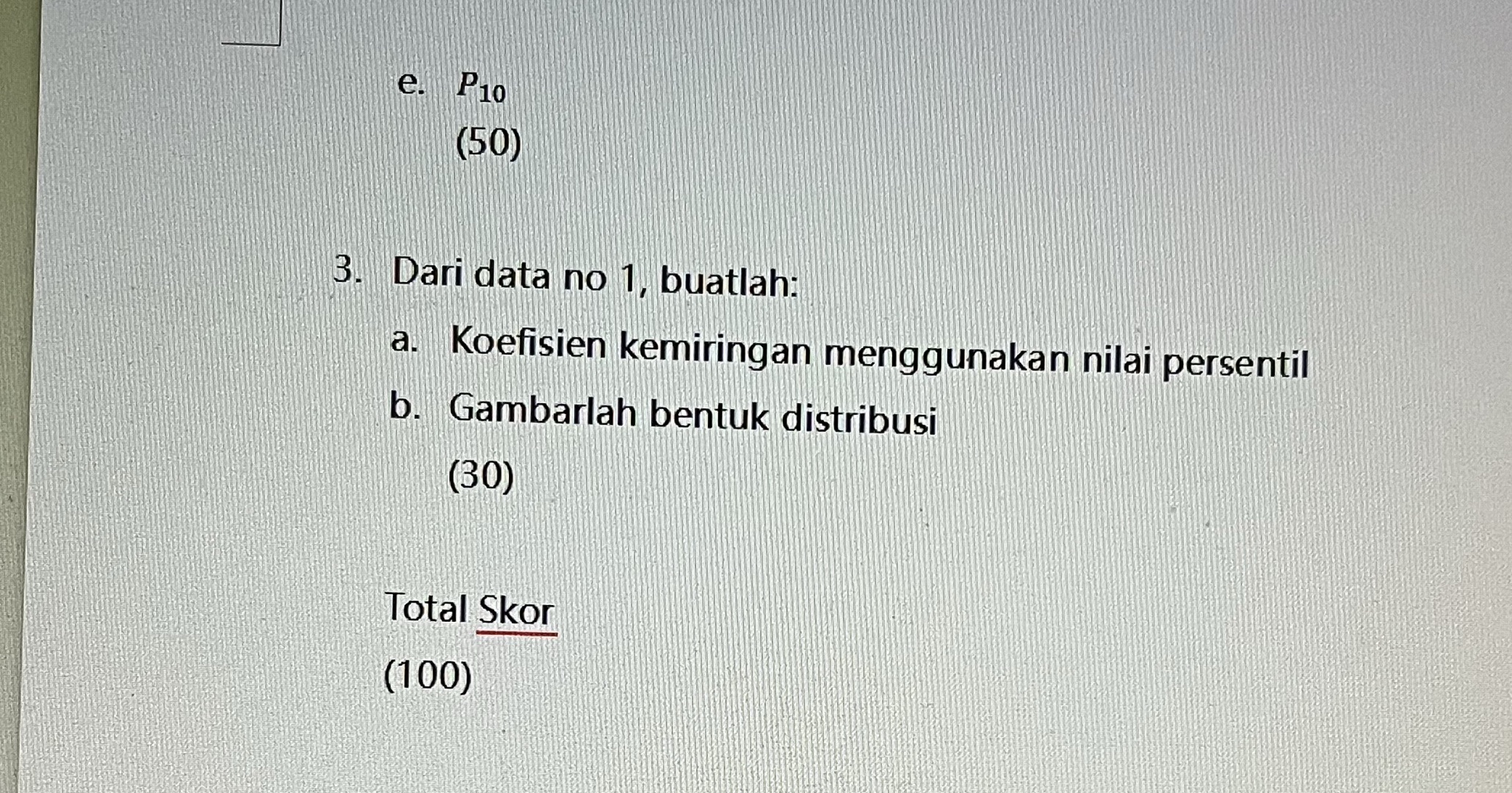 3. Dari data no 1, buatlah: a. Koefisien | StudyX
