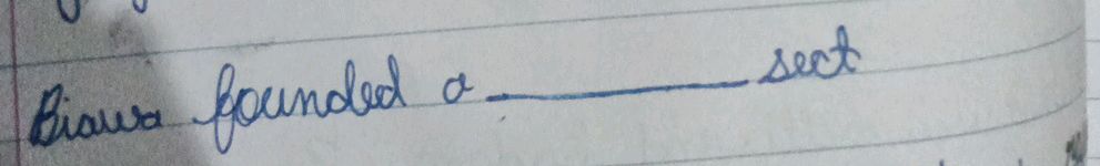 Biawa founded a sect | StudyX