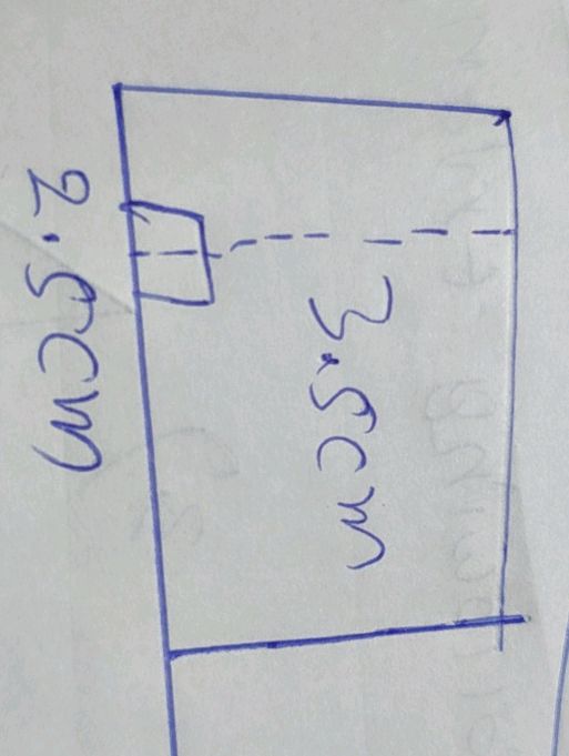 The image shows a rectangle with dimensions | StudyX