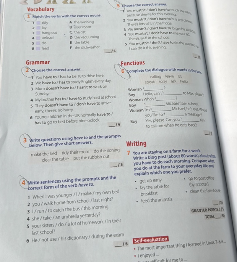 1 Match the verbs with the correct nouns. 2 | StudyX