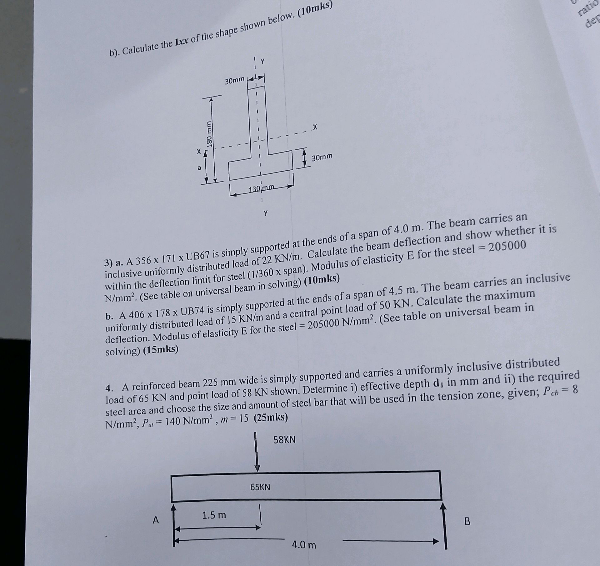 b). Calculate the Ixx of the shape shown | StudyX