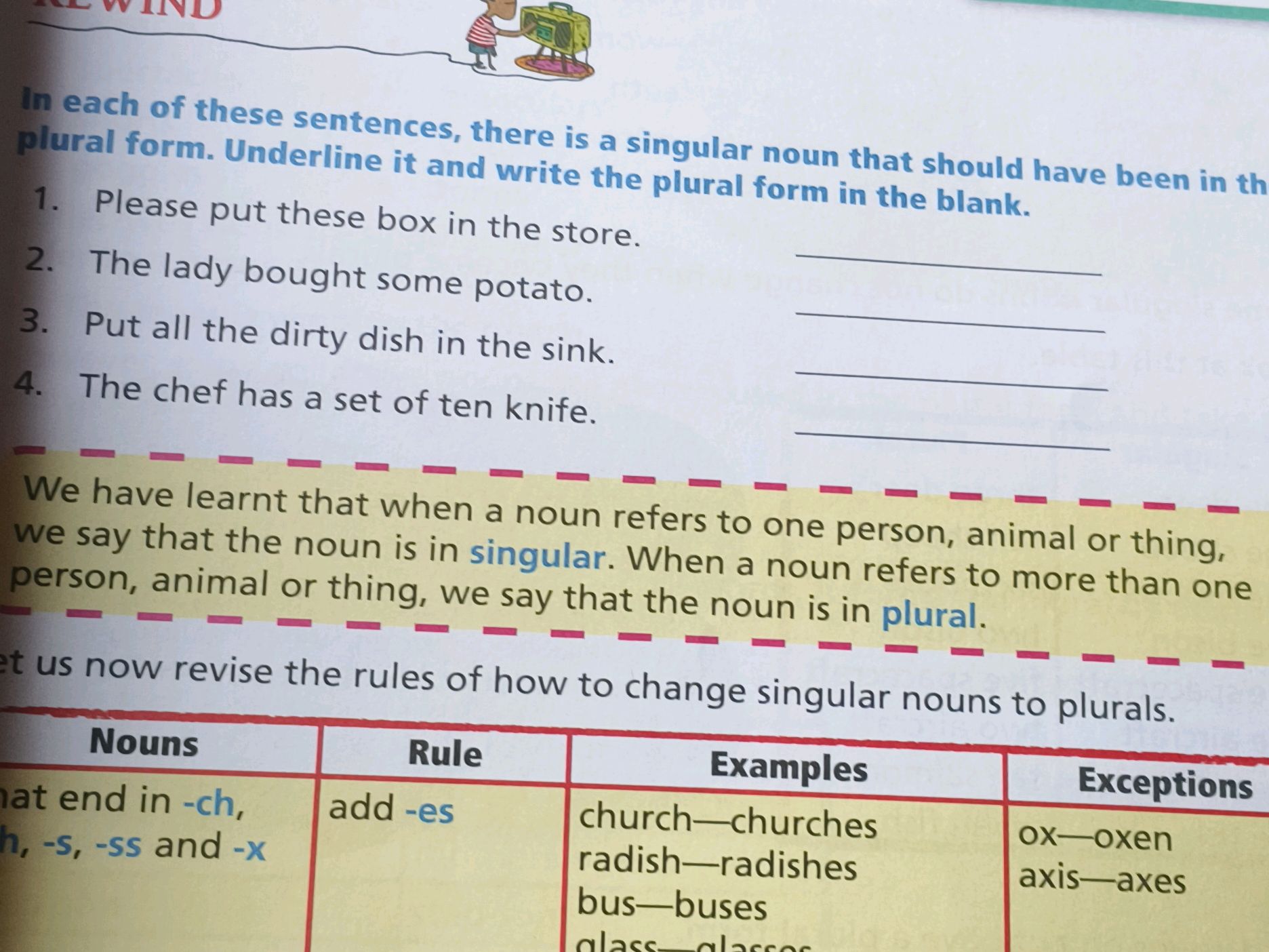 In each of these sentences, there is a | StudyX