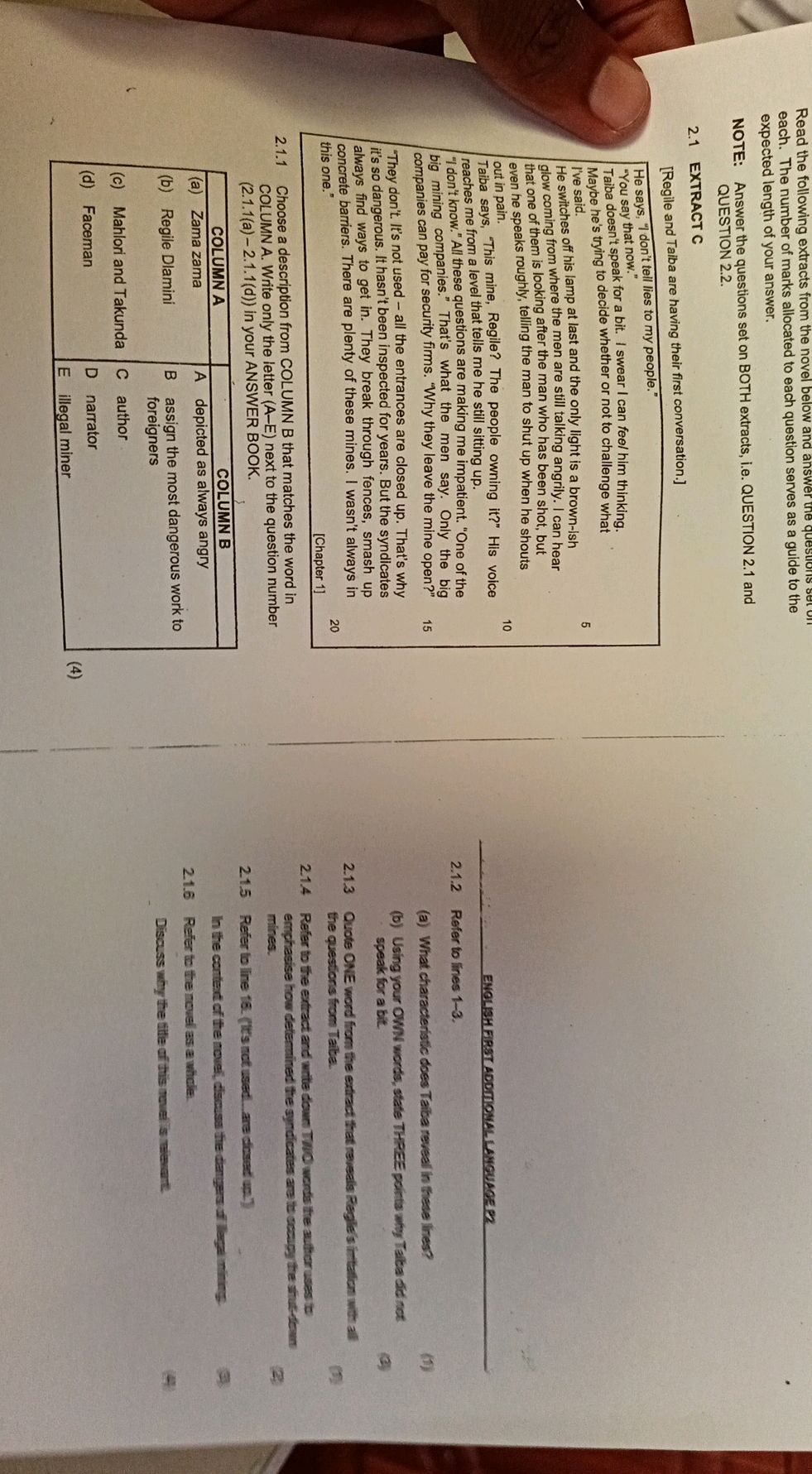 2.1 EXTRACT C [Regile and Taiba are having | StudyX