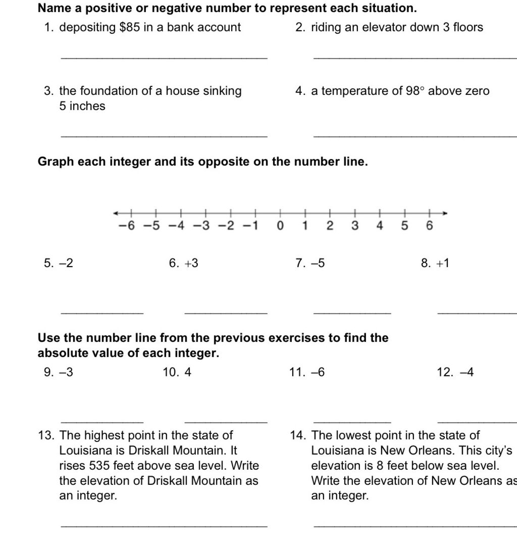Name a positive or negative number to | StudyX