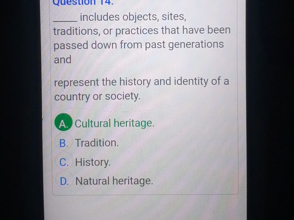Question 14: ____ includes objects, sites, | StudyX