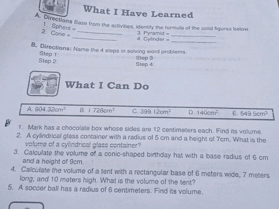 A. Directions Base from the activities, | StudyX