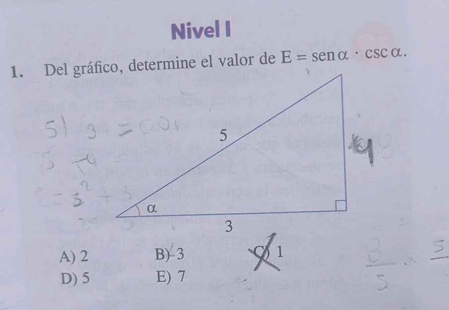 1. Del gráfico, determine el valor de $E = | StudyX