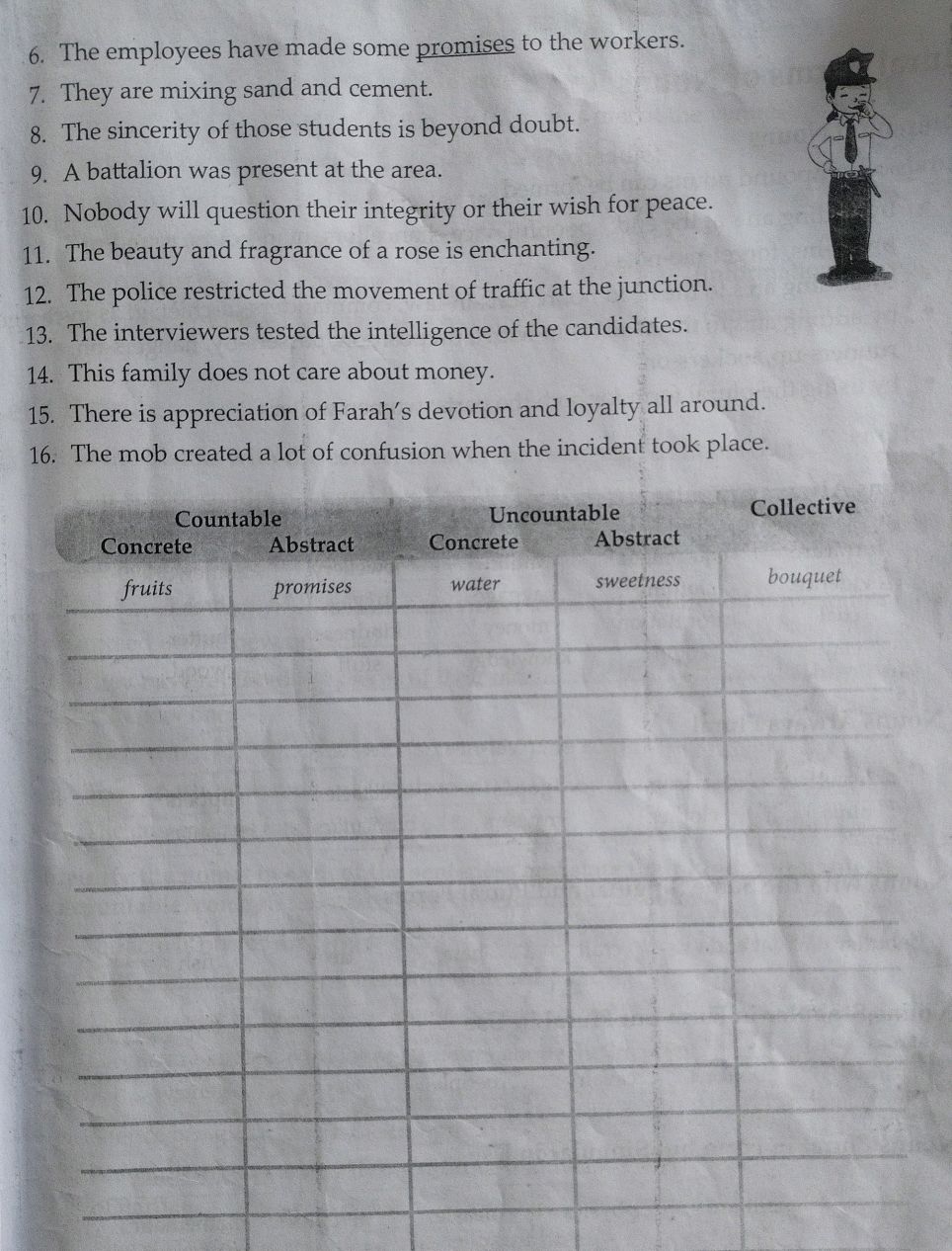 Complete the following table: | Countable | | StudyX