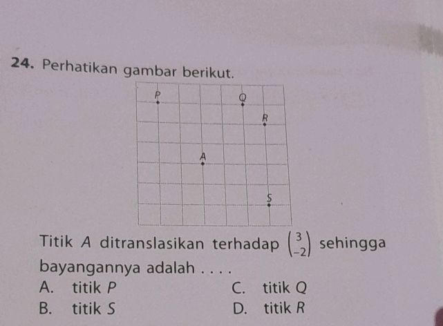24. Perhatikan gambar berikut. ``` P Q | StudyX
