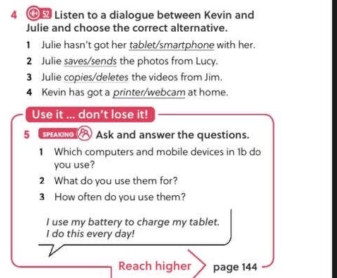 4 52 Listen to a dialogue between Kevin and | StudyX