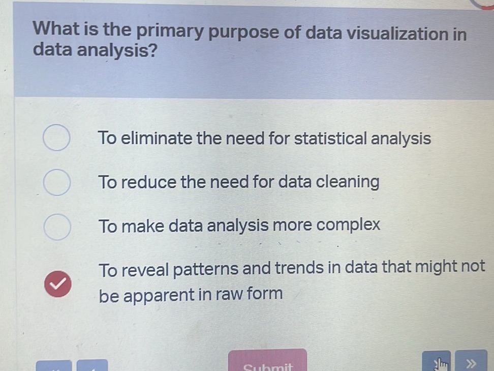 What is the primary purpose of data | StudyX