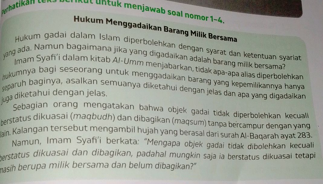 1. Berdasarkan teks tersebut, hukum | StudyX