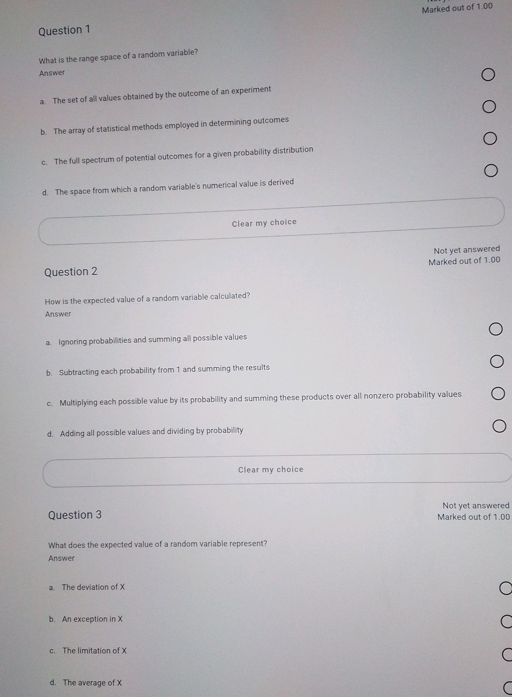 Question 1 What is the range space of a | StudyX